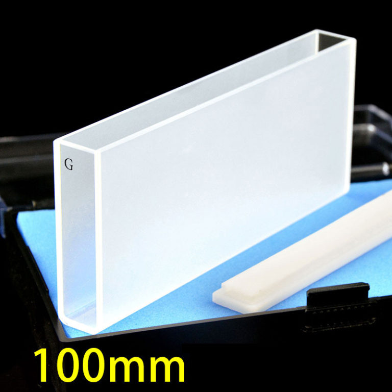 OP11, 100mm Standard Optical Glass Cuvettes, 2 Clear Windows, Open Top ...