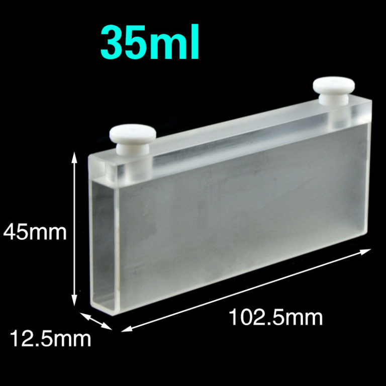 QC2701, 100mm Long Path Length Cuvette with Stoppers, 35mL, 2 Clear ...