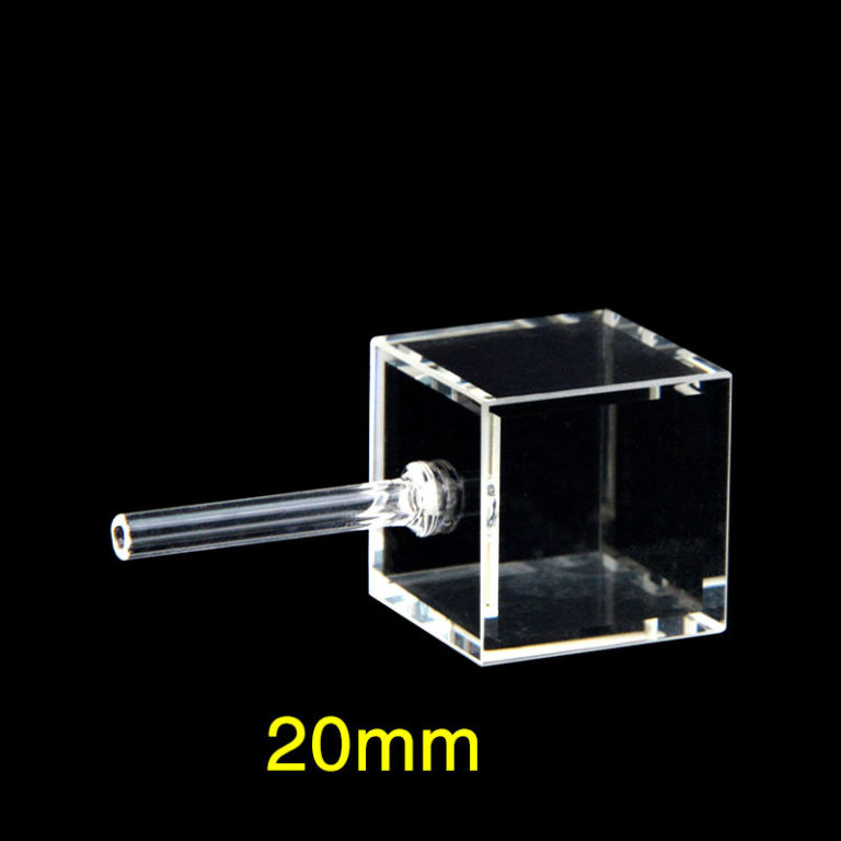 QC3001, 5 Clear Window Quartz Cuvette with Single Tube, 20mm Path ...