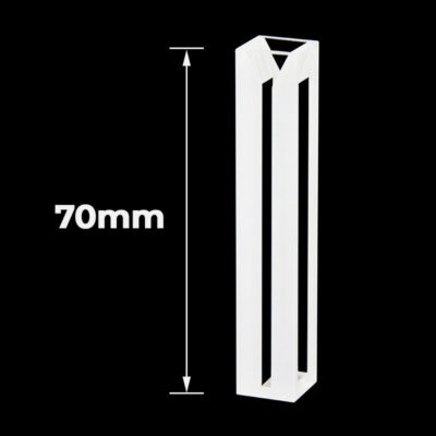 QC31, 1/2 mm Narrow Width Cuvette with 70mm Height, 4 Clear Windows ...