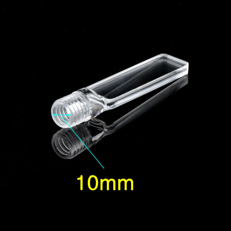 QF10, Macro Screw Cap Cuvette, 1mm Path Length, 3.5mL, Quartz ...