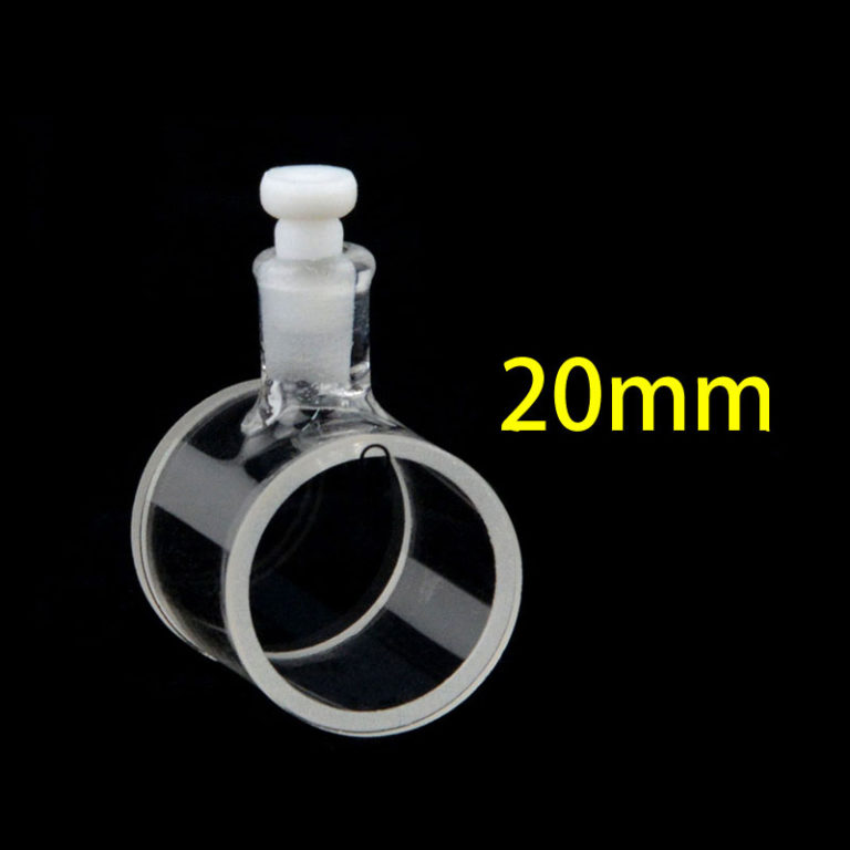 QF17, 20mm Standard Cylindrical Polarimeter Cell with PTFE Stopper, 5 ...
