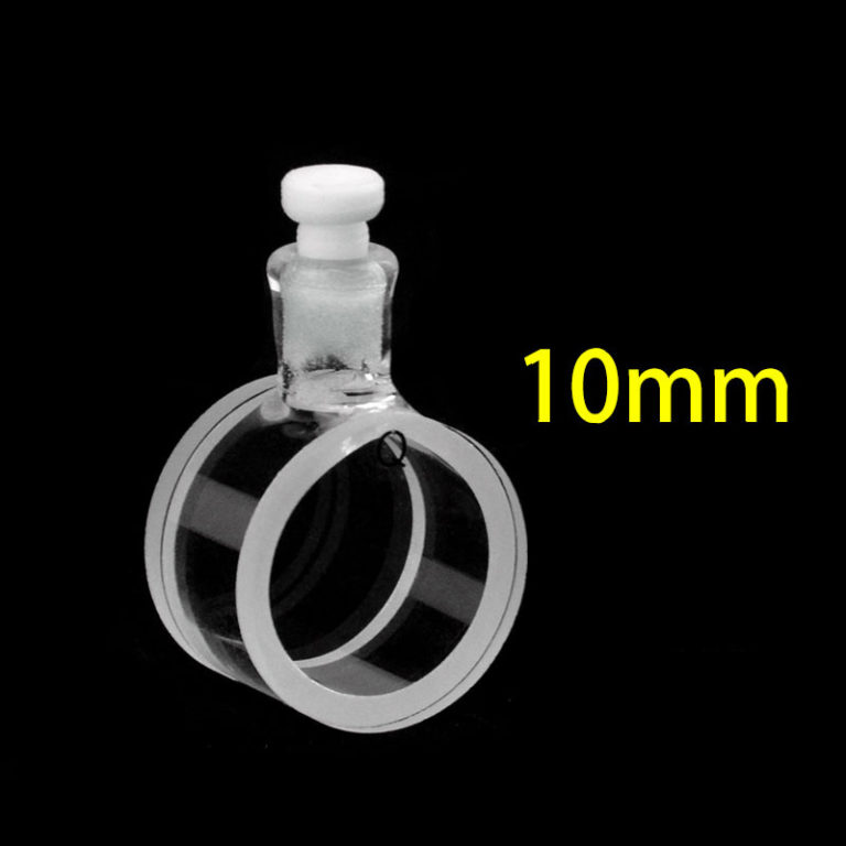QF18, 10mm Standard Cylindrical Polarimeter Cell with PTFE Stopper, 2 ...