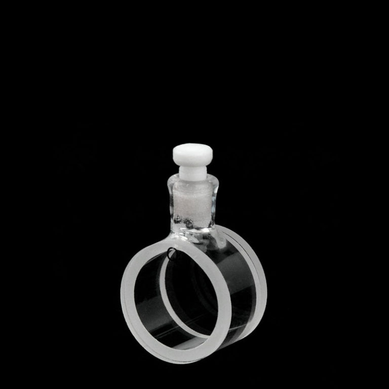 QF18, 10mm Standard Cylindrical Polarimeter Cell with PTFE Stopper, 2 ...