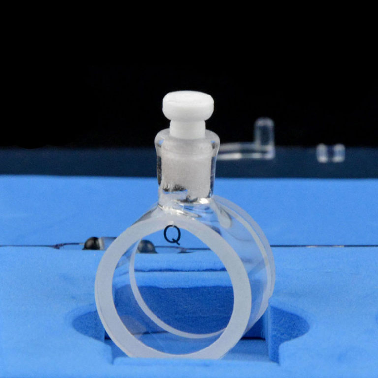 QF18, 10mm Standard Cylindrical Polarimeter Cell with PTFE Stopper, 2 ...