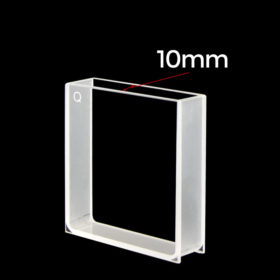 QF27, 50mm Macro Windows Polished Spectrometer Cuvette, 10mm Lightpath ...