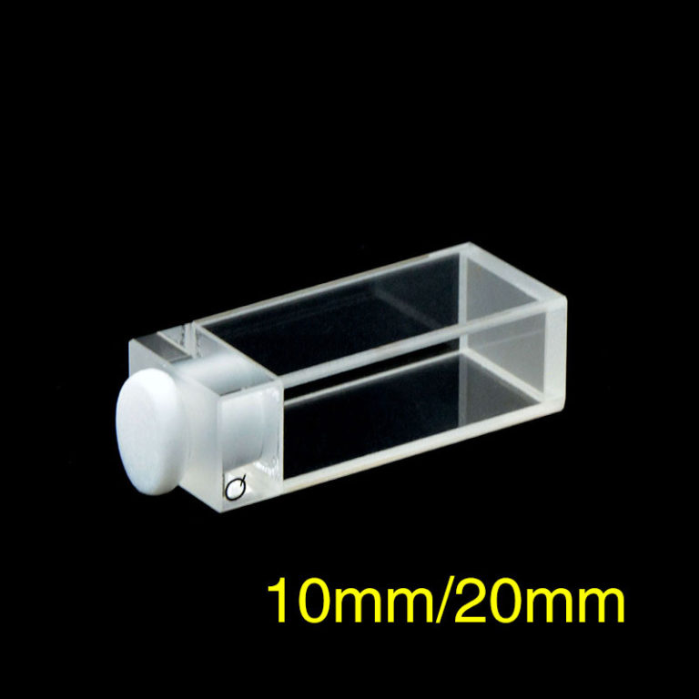 QF56, Stopper 20mm Lightpath 7mL Dual Path Lengths Quartz Fluorometer ...