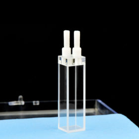 QF68, Flow Cell with PTFE Threaded Connectors, Quartz, Lightpath: 10 mm ...