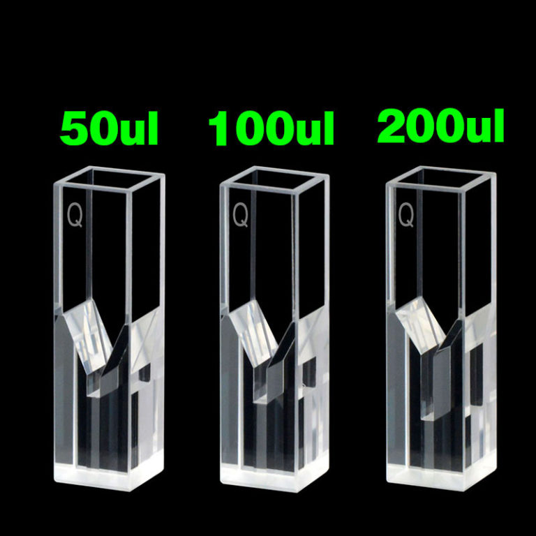 QM28, Sub Micro Volume Cuvettes for Fluorescence, 4 Clear Windows, 50 ...