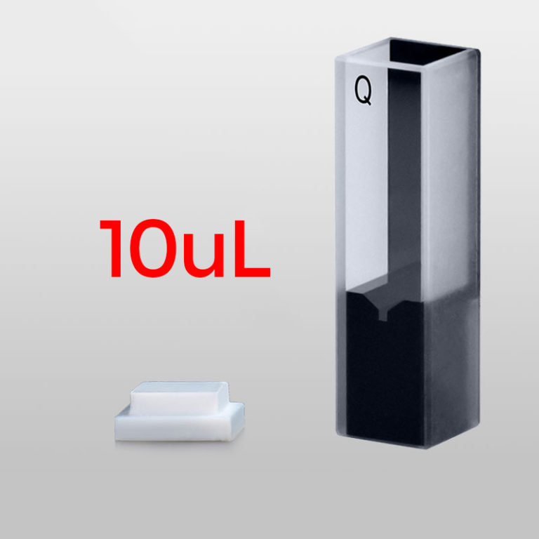 QM33, 10uL Sub Micro Volume Cuvettes for Spectrophotometers, 2 Clear ...