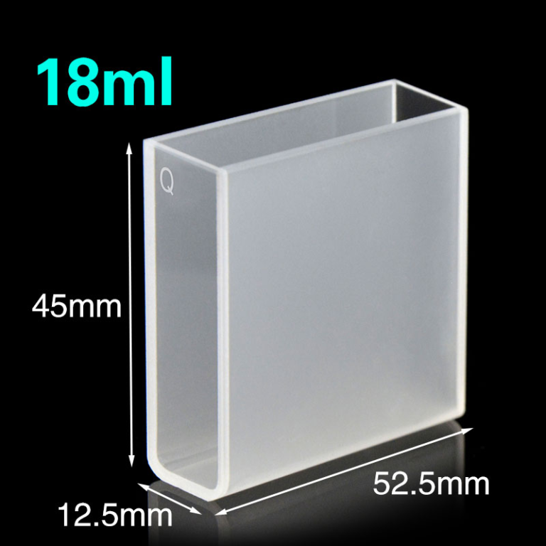 QS33, 50mm 17.5mL Long Path Length Quartz UV-vis Cuvettes – Cuvetten Cells