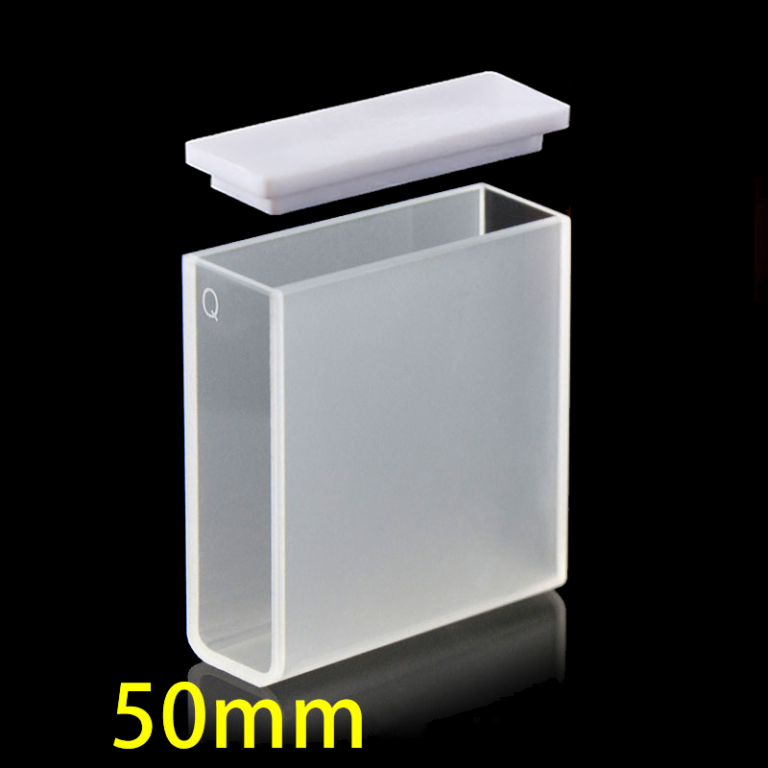 QS33, 50mm 17.5mL Long Path Length Quartz UV-vis Cuvettes – Cuvetten Cells